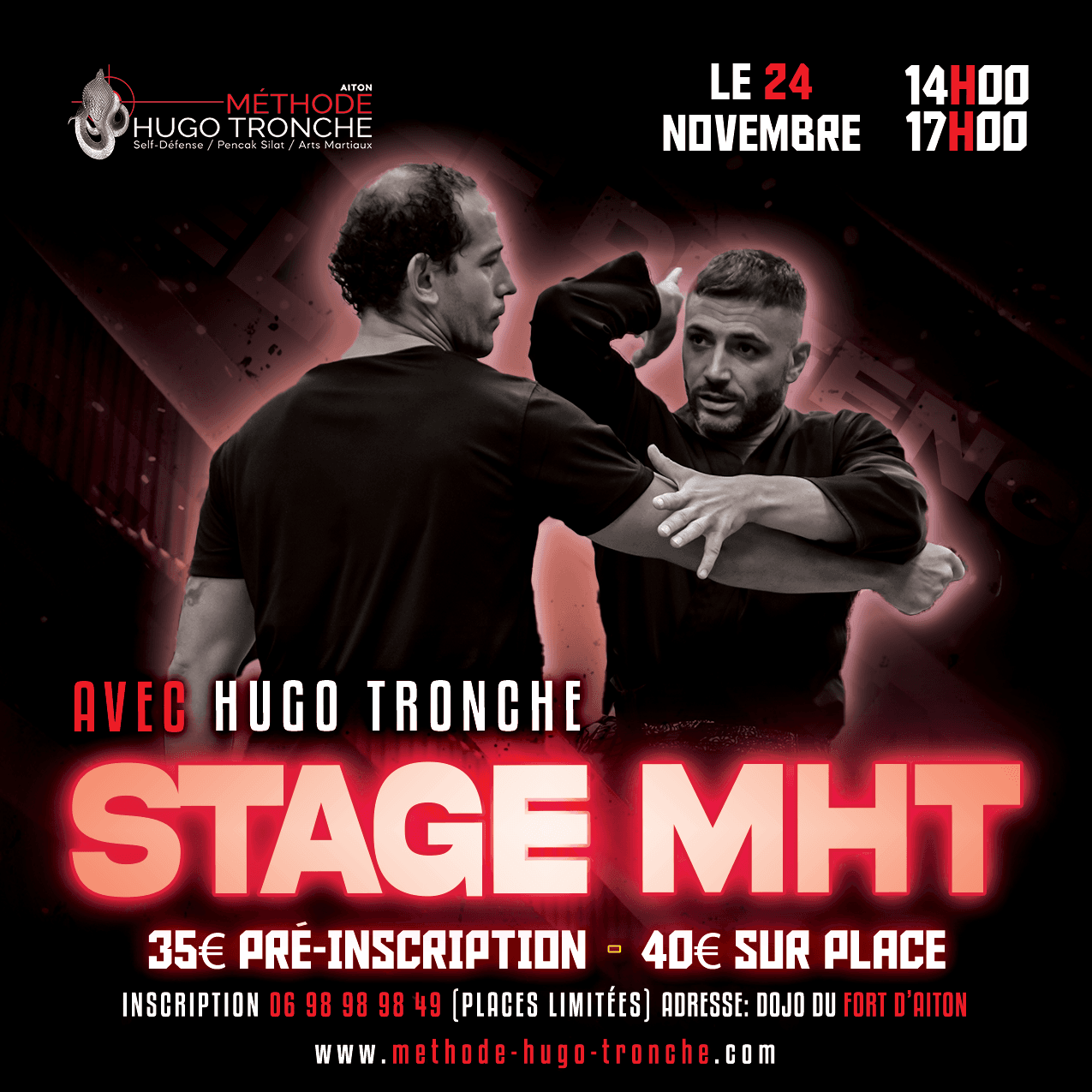 STAGE DE DÉFENSE PERSONNELLE À AITON - Méthode Hugo Tronche